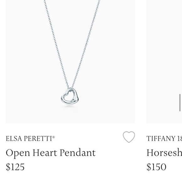 Tiffany & Co. | Jewelry | Tiffanys Open Heart Pendant | Poshmark